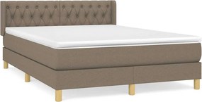Box spring postel s matrací taupe 140x200 cm textil 3130517