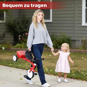 Costway Balanční tříkolka pro batolata se svítícími koly 4 nastavitelná sedačka