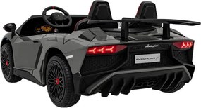Dětské elektrické autíčko Lamborghini Aventador SV 24 V šedé