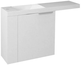Sapho LATUS VI umyvadlová skříňka 50x50x22cm, levá, bílá (55835) - LT615-3030