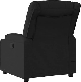 Elektrické masážní polohovací křeslo černé textil 3206572