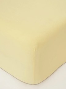 MK Lůžkoviny Jersey prostěradlo do postýlky Classic 70 × 140 cm - pastelová žlutá