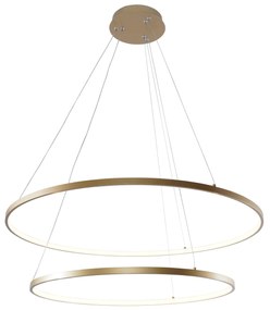 Moderní LED lustr Breno 2 80 zlatá