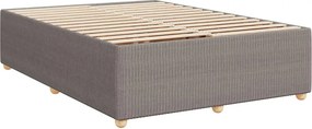 Box spring postel s matrací taupe 140x190 cm textil 3285571