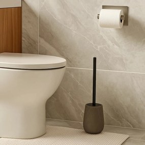 WC kartáč Stripe, šedá/s černými prvky