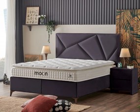 Čalouněná postel MOON - antracit 100 × 200 cm
