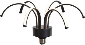 Dekorativní LED žárovka E27 černá 6W 450 lm 3000K