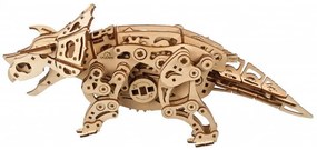 Ugears 3D dřevěné mechanické puzzle Triceratops