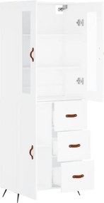 Skříň highboard bílá 69,5 x 34 x 180 cm kompozitní dřevo 3198441