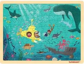 TOP BRIGHT Dřevěné puzzle Na mořském dně / 100 dílků / od 3 let