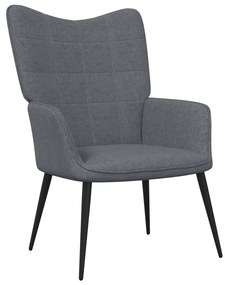 327942 vidaXL Relaxační židle tmavě šedá textil