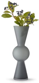 Váza BonBon čirá / bílá / šedá barva / provedení: šedá