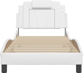Rám postele Viana bez matrace bílý 80 x 200 cm umělá kůže 3208055