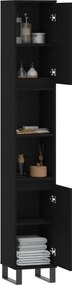 vidaXL Koupelnová skříňka 30 x 30 x 190 cm kompozitní dřevo [831541] Barva: šedá sonoma