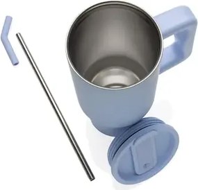 XD DESIGN Termohrnek Embrace 900 ml světle modrá / nerezová ocel / dvo