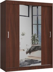Skříň 150 cm wenge se zrcadlem Akd