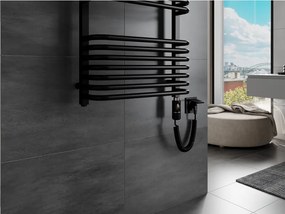 Mexen Apollo, elektrické topné těleso 1210x550 mm + topná tyč 600 W, černá, W117-1210-550-2600-70