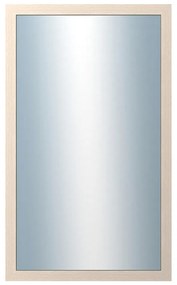 DANTIK - Zarámované zrcadlo - rozměr s rámem cca 60x100 cm z lišty 4020 bílá prodřená (2766)