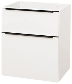 Mereo Mereo, Mailo, koupelnová skříňka 61 cm, bílá, dub, antracit, CN510SB
