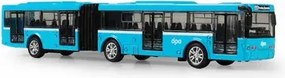 RAPPA Kovový kloubový autobus DPO Ostrava modrý 18 cm / Zpětný chod