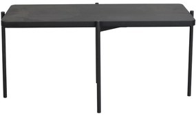 Černý jasanový konferenční stolek ROWICO SHELTON 95 x 50 cm