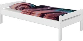 Dřevěná postel LIVIO 90x200, bílá Kondela 0000247956