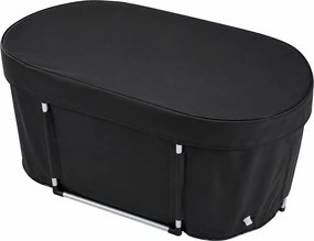Přenosná skládací vana na otužování, černá, 290 l, HARTO