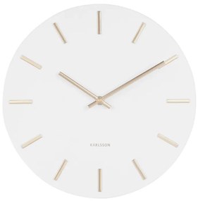 Nástěnné hodiny Charm S 30 cm bílé Karlsson