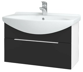 Dřevojas Koupelnová skříň TAKE IT SZZ 75 Varianta: N01 Bílá lesk / Úchytka T02 / D16 Beton tmavý