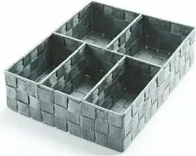 Compactor TEX Organizér na prádlo a doplňky - 5 dílný šedá / 32 x 25 x