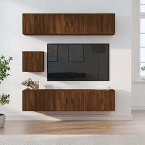 vidaXL 7dílný set TV skříněk kompozitní dřevo [3188662] Barva: Betonová šedá