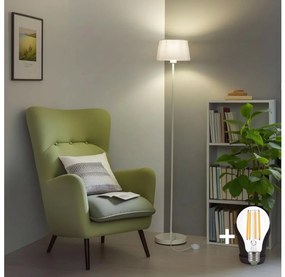Brilagi - LED Stojací lampa CERIA 1xE27/40W/230V pr. 30 cm bílá