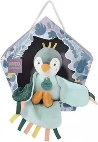 Doudou Dárková sada - hudební Plyšová hračka ptáček zelený 23 cm / od