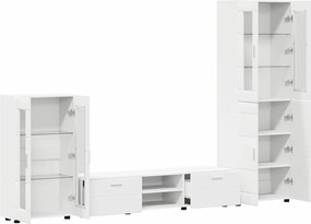 Sestava TV skříněk FLORIN 3 ks Bílá Kompozitní dřevo 3397974