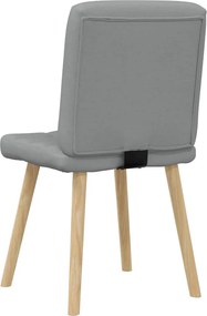 Jídelní židle 4 ks světle šedé textil 3315191