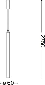 Ideal Lux - LED Lustr na lanku ULTRATHIN LED/11,5W/230V CRI 90 černá