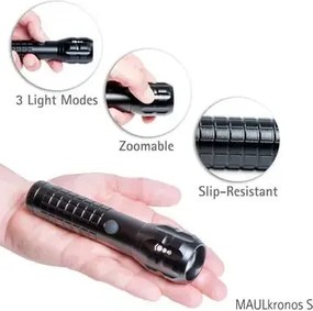 Maul Kronos S černá / LED svítilna / 14 cm / 3 W / dosvit 196 m
