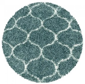 Vopi | Kusový koberec Salsa shaggy 3201 blue - Kruh průměr 200 cm