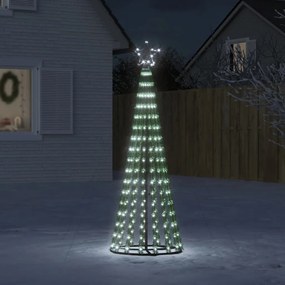 Vánoční stromek kužel 275 studených bílých LED diod 180 cm