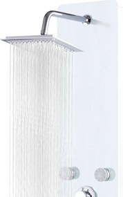 Sprchový panel skleněný 25 x 44, 6 x 130 cm bílý 142992