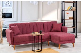 Atelier del Sofa rozkládací rohová pohovka AQUA růžová pravý roh 867UNQ1406