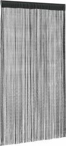Provázkové záclony, 2 ks, 100x250 cm, černá 132400