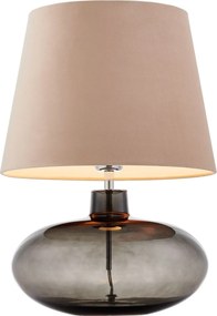 Stolní lampa Sawa Velvet tónovaný podstavec béžové stínidlo