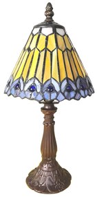 Stolní lampa 5LL-6110 ve stylu Tiffany, hnědá