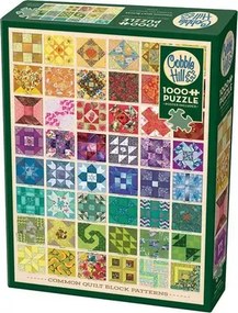 COBBLE HILL Puzzle Kostky prošívané deky / 1000 dílků / od 14 let
