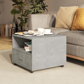 Konferenční stolek betonově šedý 55x55x40 cm kompozitní dřevo - Default Title