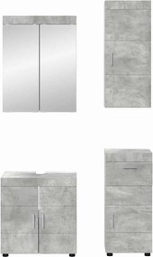 Sada koupelnového nábytku TULUM 4 ks Betonově šedá 3398047