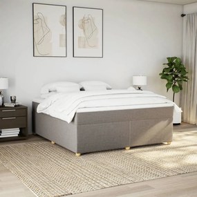 Box spring postel s matrací taupe 180x200 cm textil 3285398