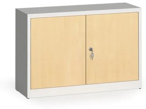 Alfa 3 Svařované skříně s lamino dveřmi, 800 x 1200 x 400 mm, RAL 7035/bříza
