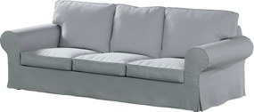 Potah na pohovku IKEA  Ektorp 3-místná, rozkládací STARÝ MODEL PIXBO barva šedá látka pletený vzor